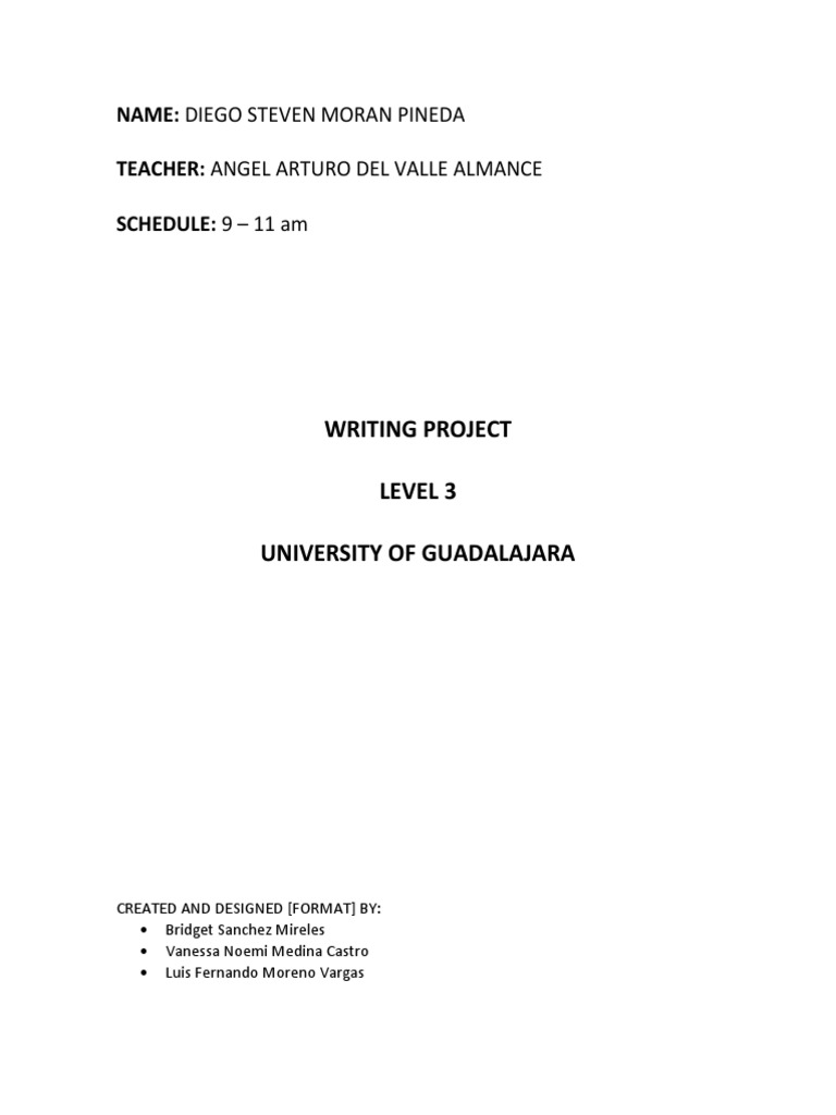 Writing Project - Steven Moran | PDF | Résumé | Essays