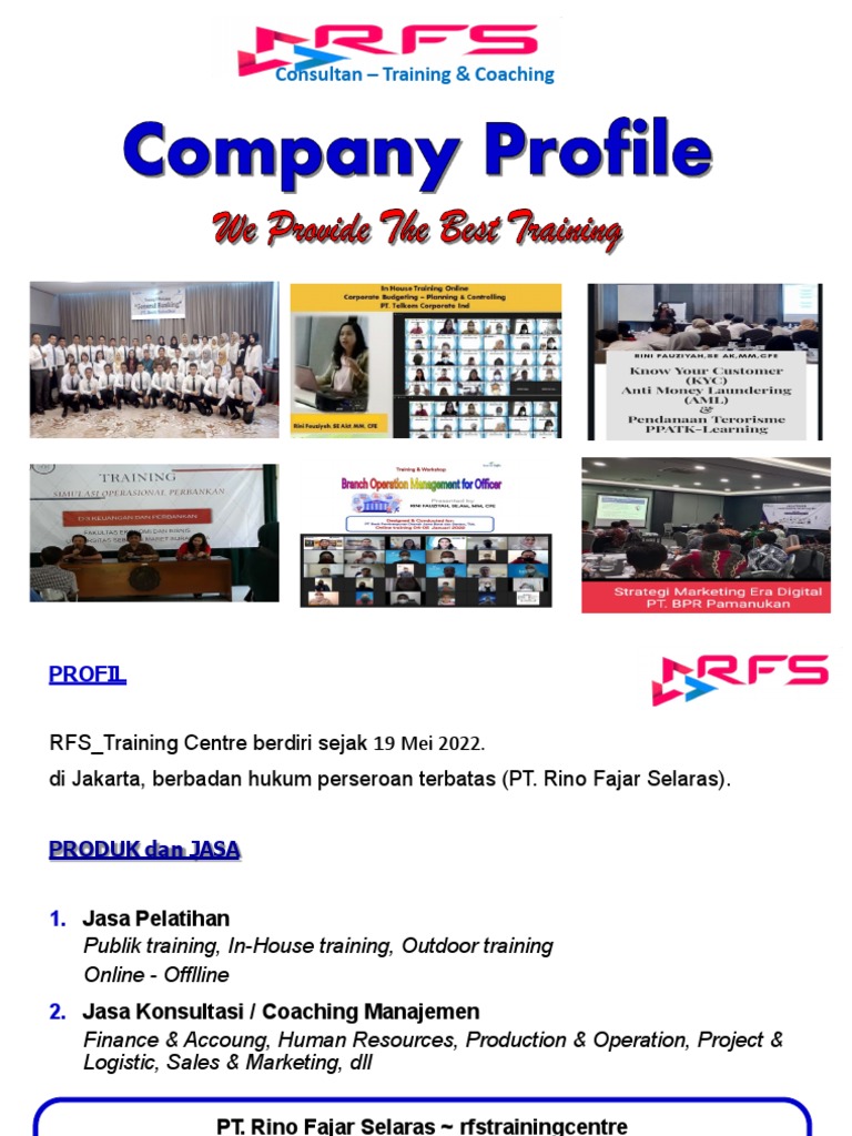 Company Profile RFS Training Centre-PKEE | PDF | Accounting | Audit