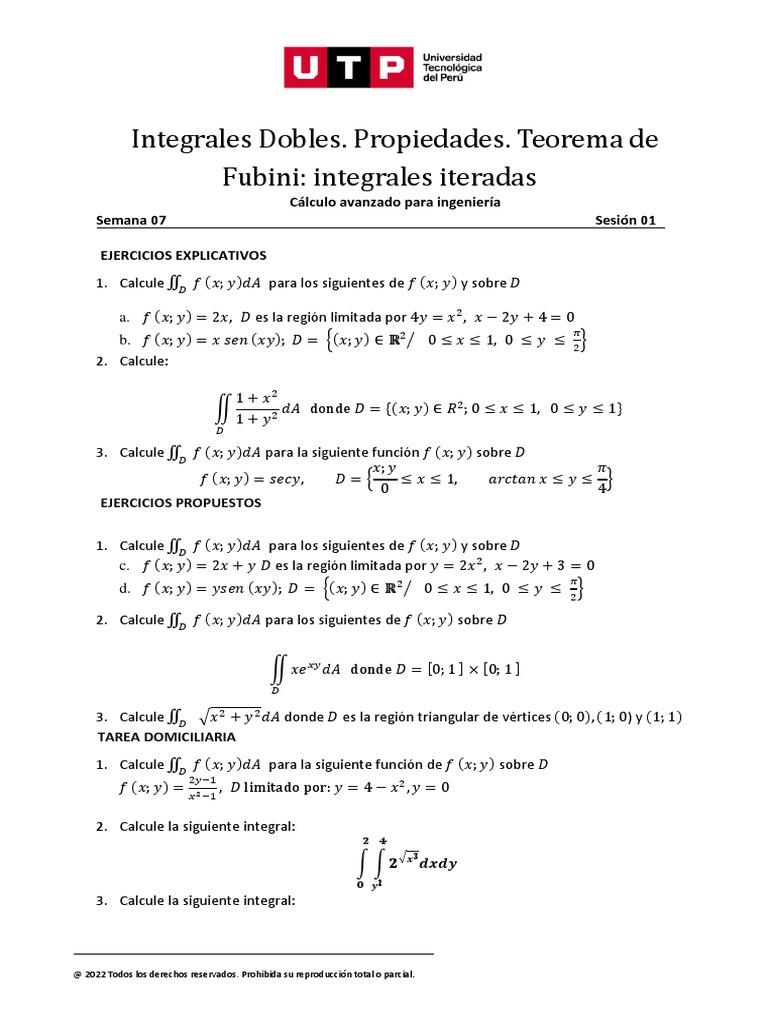 CAI 7 Ejercicio 1 | PDF | Integral | Relaciones matematicas