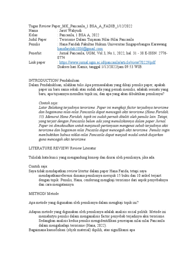 Cara Mereview Paper | PDF