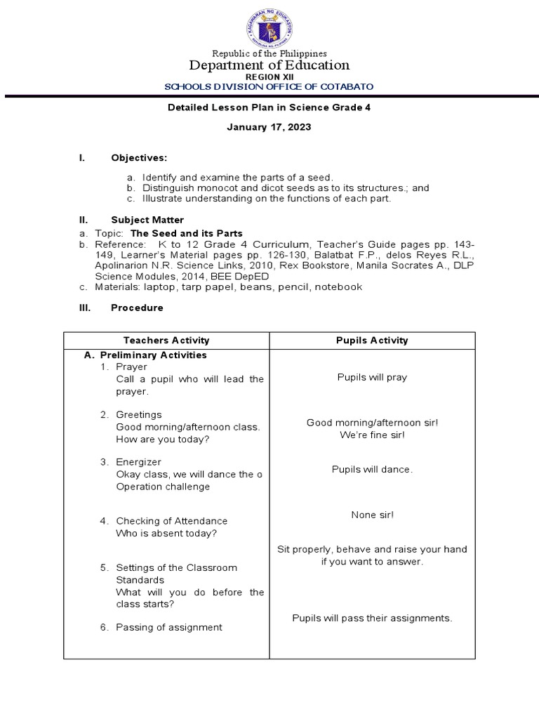 DLP Science 1-17-2023 | PDF | Seed | Seedling