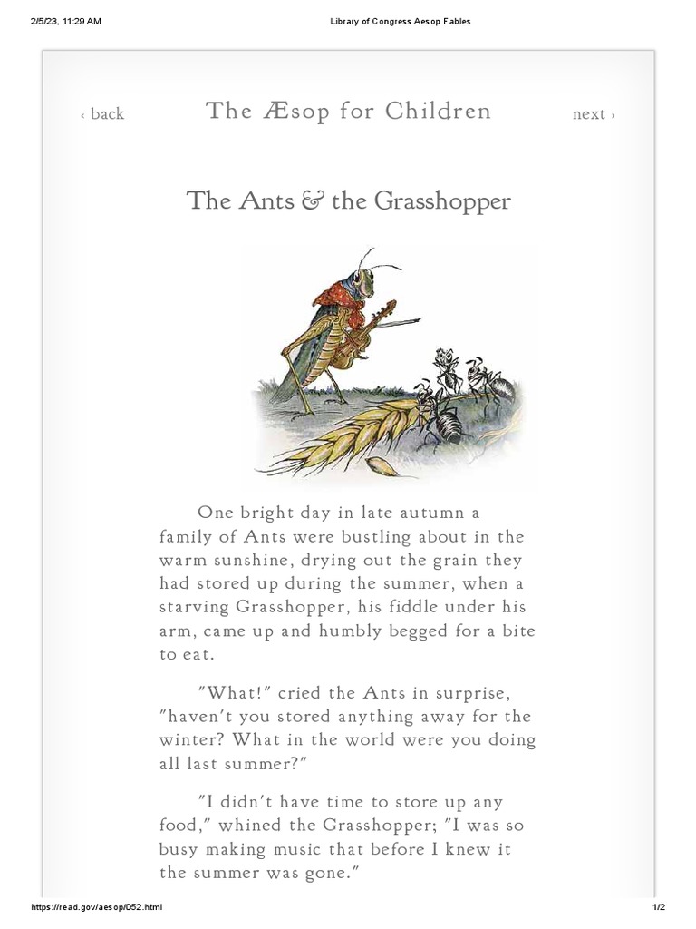 Library of Congress Aesop Fables | PDF