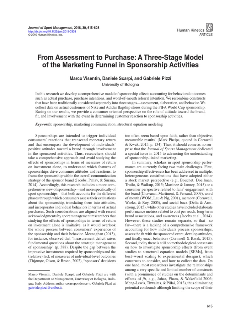 From Assessment To Purchase - A Three-Stage Model | PDF | Brand ...