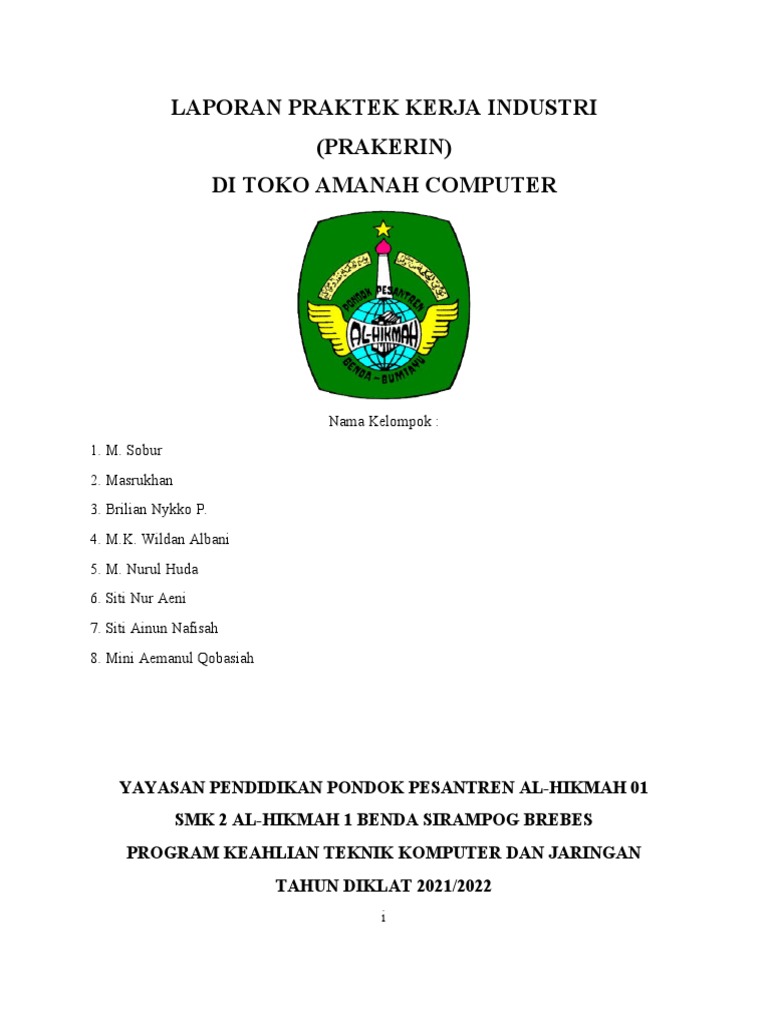 Laporan PKL Sekolah Jurusan Teknik Komputer & Jaringan (TKJ) | PDF