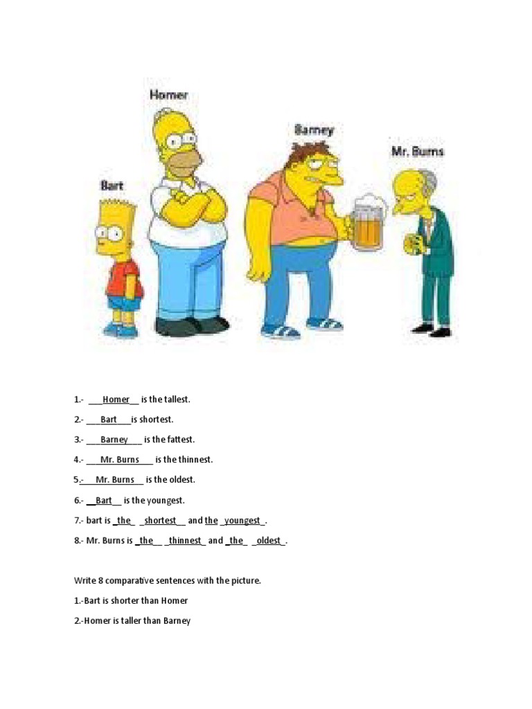 Comparative Analysis of Characters and Living Environments | PDF ...