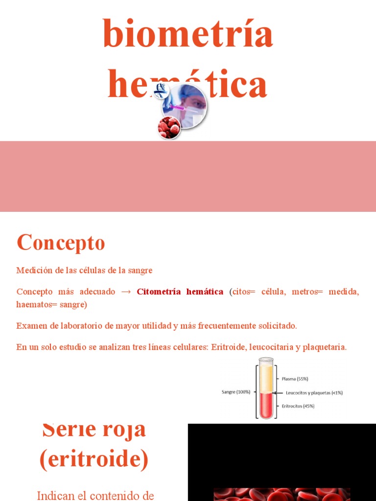 Biometría Hemática | Descargar gratis PDF | Especialidades Medicas ...
