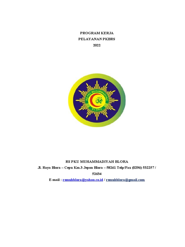 Program Kerja Pelayanan KB RS PKU Blora | PDF | Kesehatan Holistik