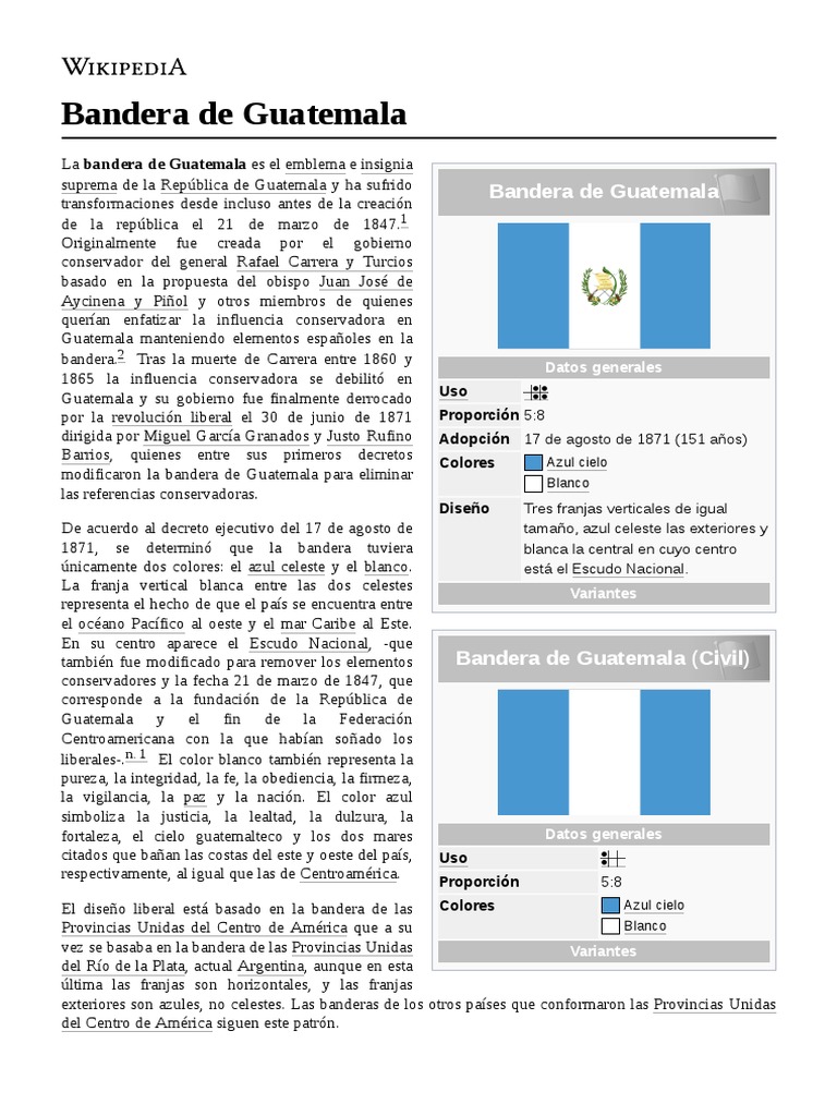 Bandera de Guatemala | PDF