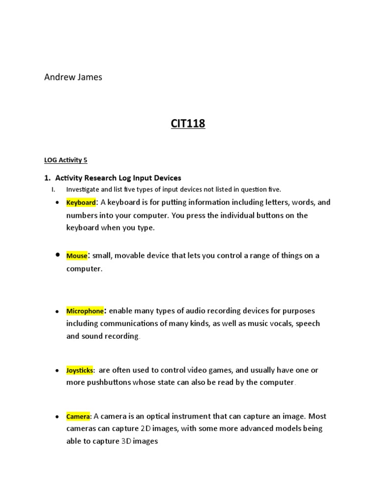 Input and Output Devices Overview | PDF | Computer Keyboard | Cursor (User Interface)