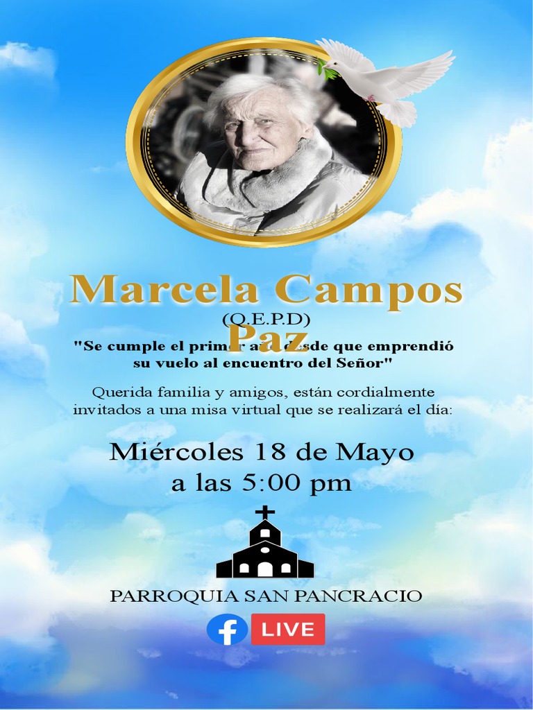 Plantilla Misa Invitacion - 3 Modelos | PDF