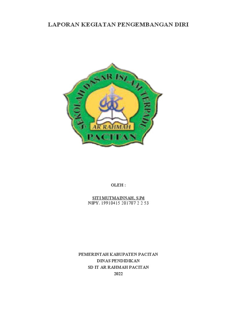 Laporan Pengembangan Diri Guru SDIT | PDF | Karier & Perkembangan