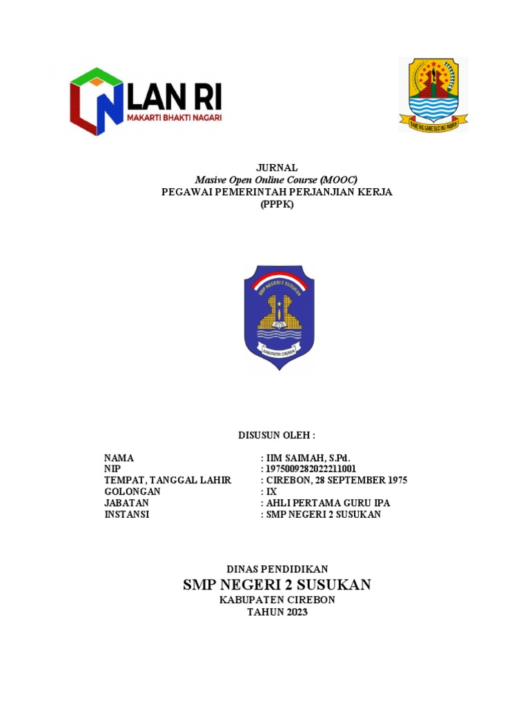 JURNAL MOOC P3K 2023 Ibnu | PDF