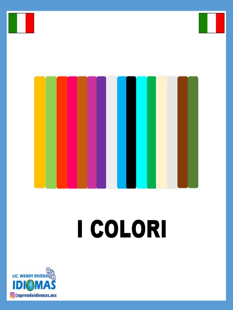 Colores - Italiano | PDF
