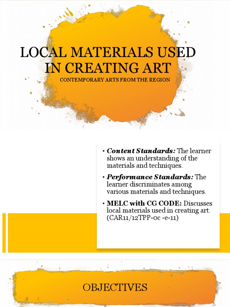 1local Materials and Appropriate Techniques | PDF | Printmaking | Paintings