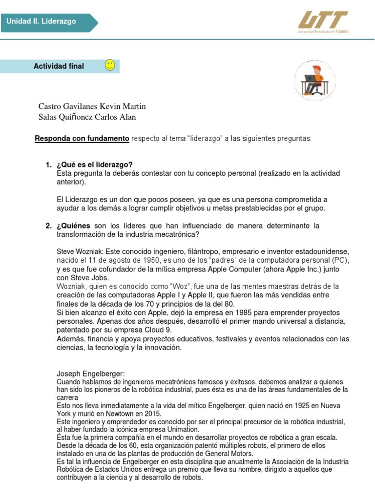 ACT 3 3-Final | PDF | Liderazgo | Apple Inc.