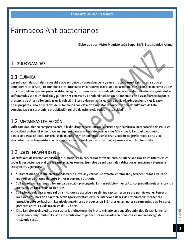 Antibacterianos 2016-2.2 | PDF | Penicilina | Beta lactamasa