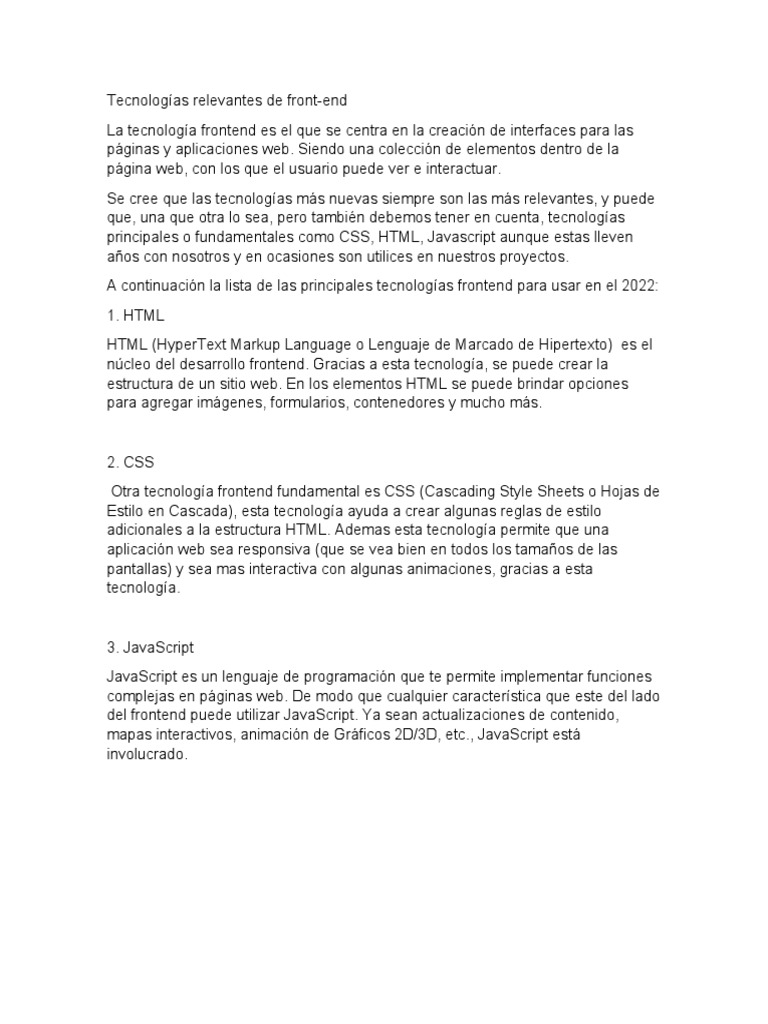 Investigacion Del Proyecto Final | PDF | HTML | Bases de datos