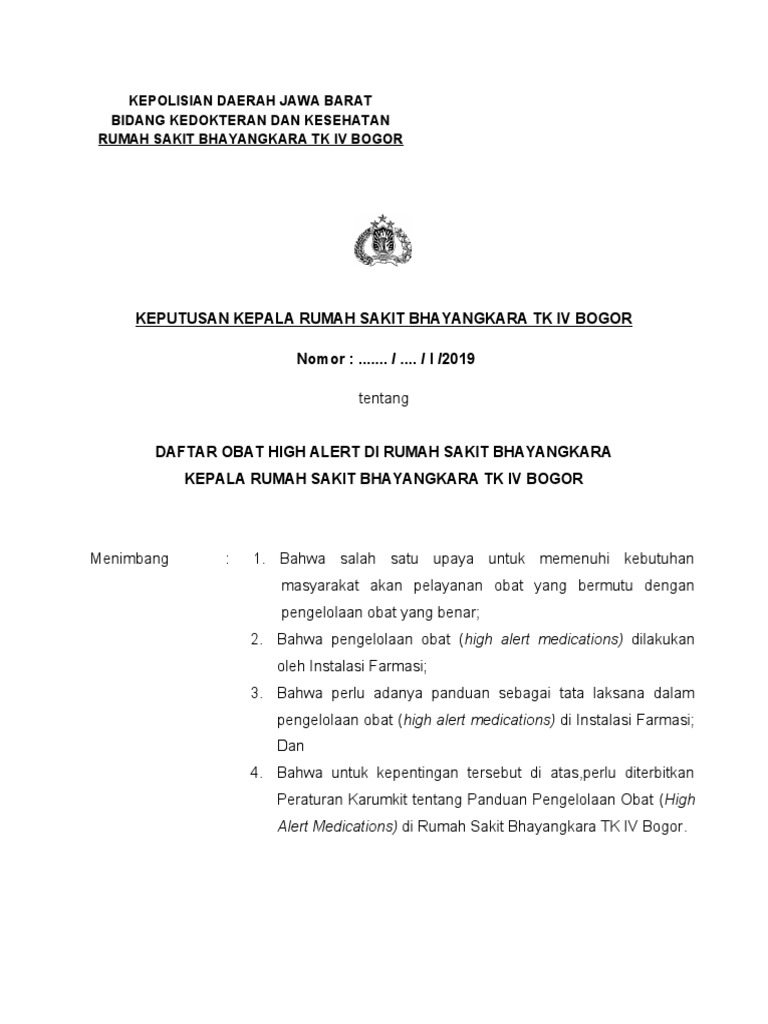 SK Daftar Obat | PDF