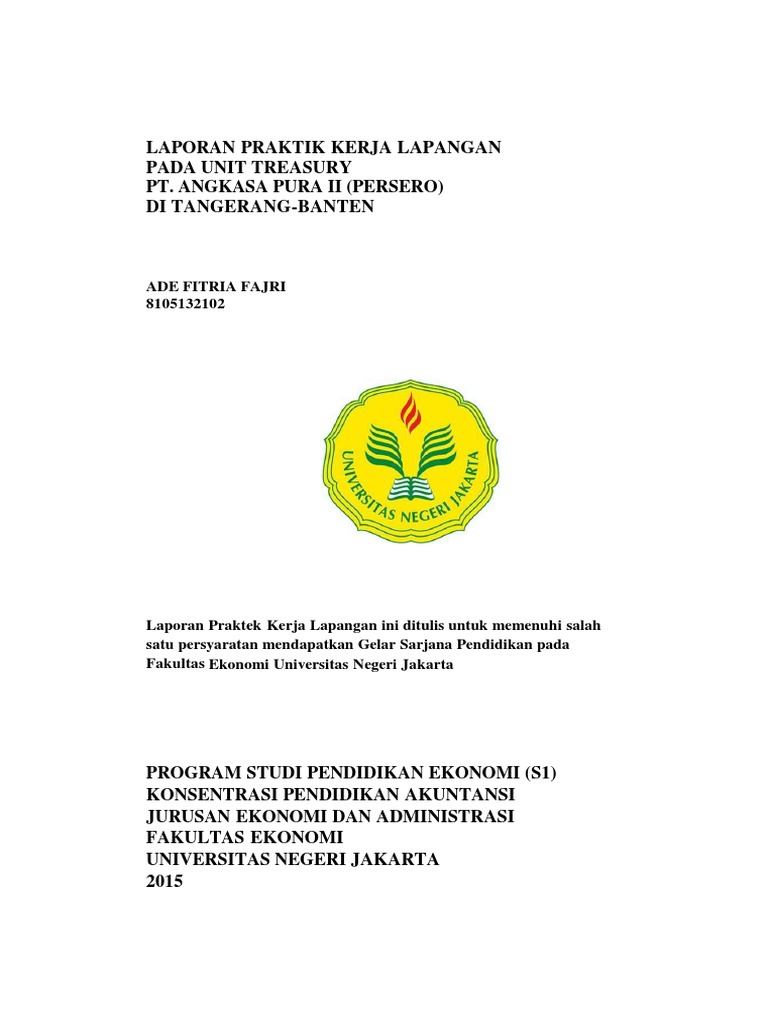 LaporanPKL - Ade Fitria Fajri - 8105132102 | PDF