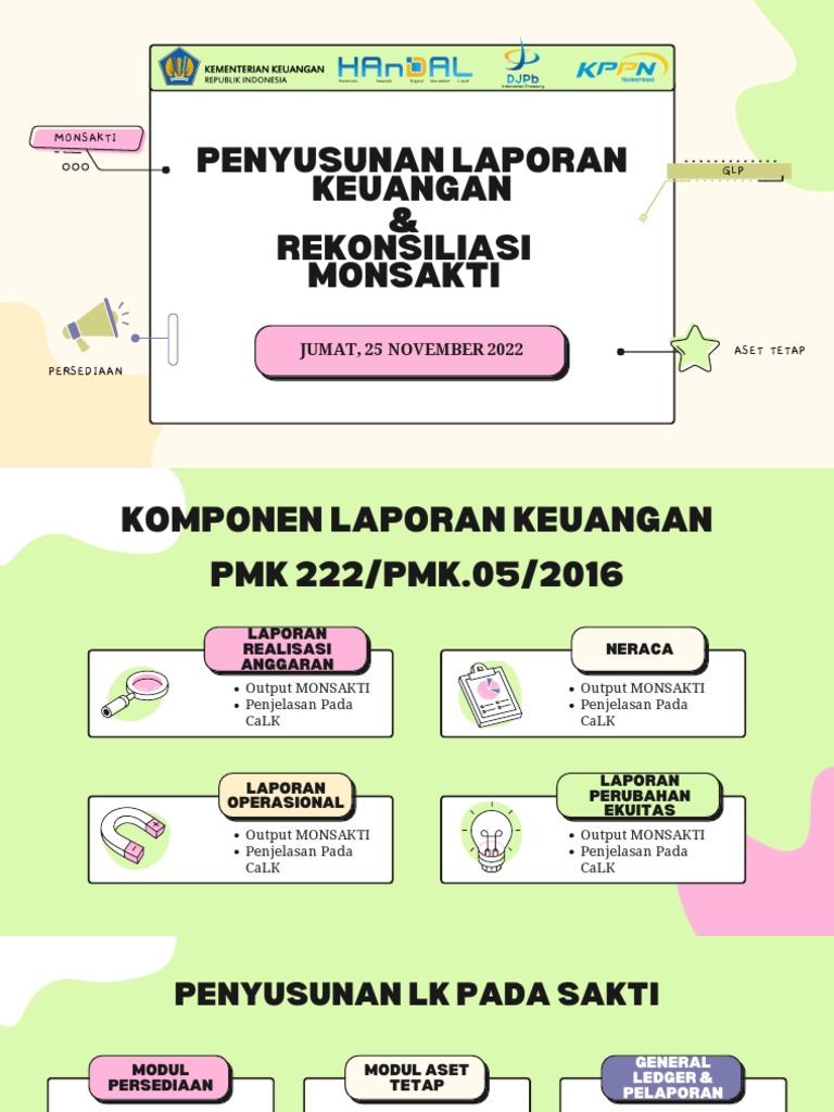 Penyusunan Laporan Keuangan MONSAKTI | PDF