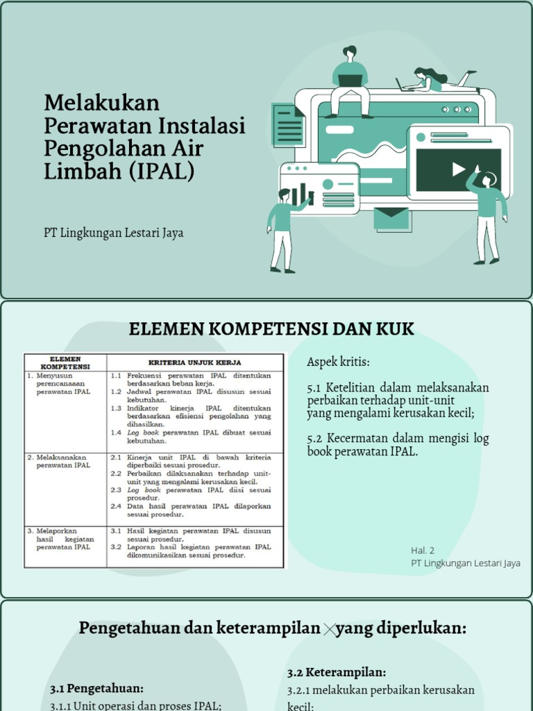 Melakukan Perawatan Instalasi Pengolahan Air Limbah (IPAL) (PDF Standar) | PDF