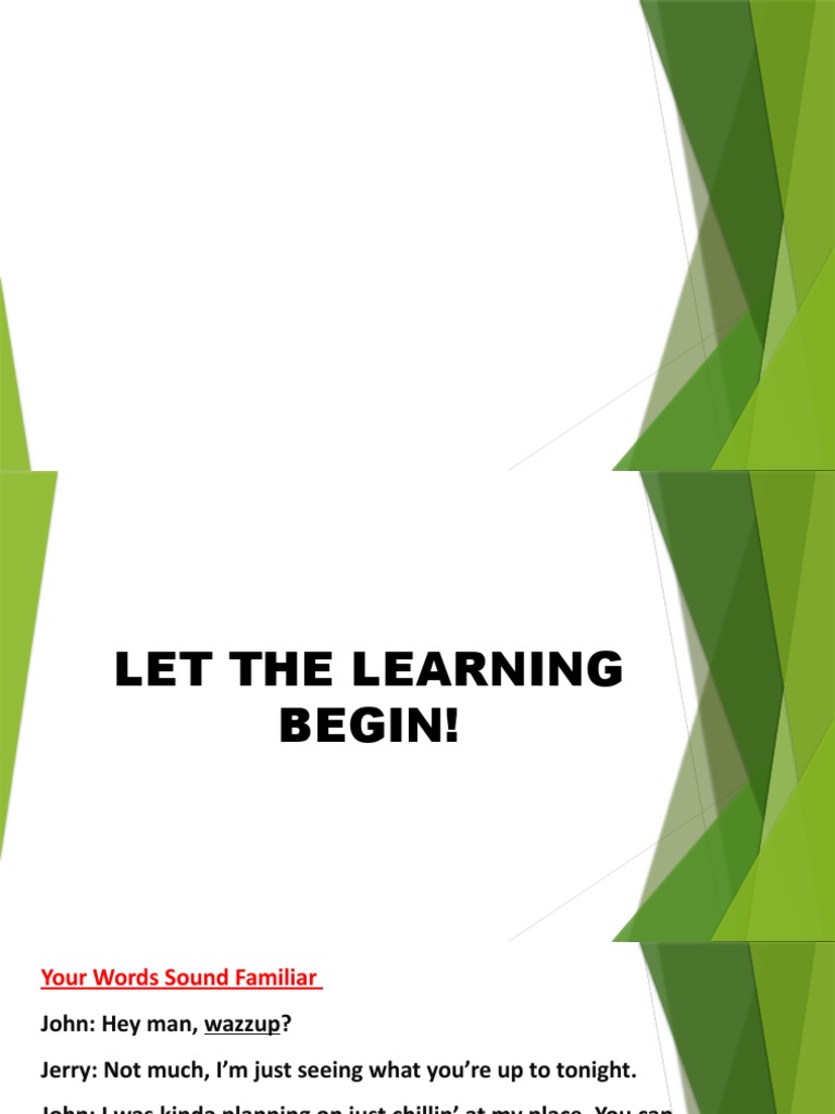 Grade 7 Lesson Plan | PDF | Slang | Communication