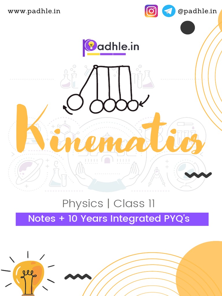 Padhle 11th - KInematics Notes | PDF | Velocity | Speed