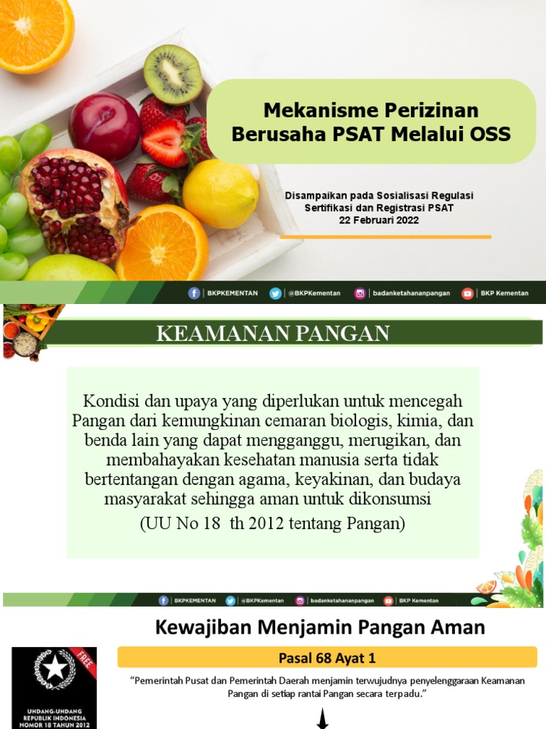 Perizinan Berusaha Melalui OSS | PDF
