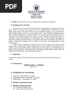 SSG Project Proposal Gift Giving | PDF | Christmas