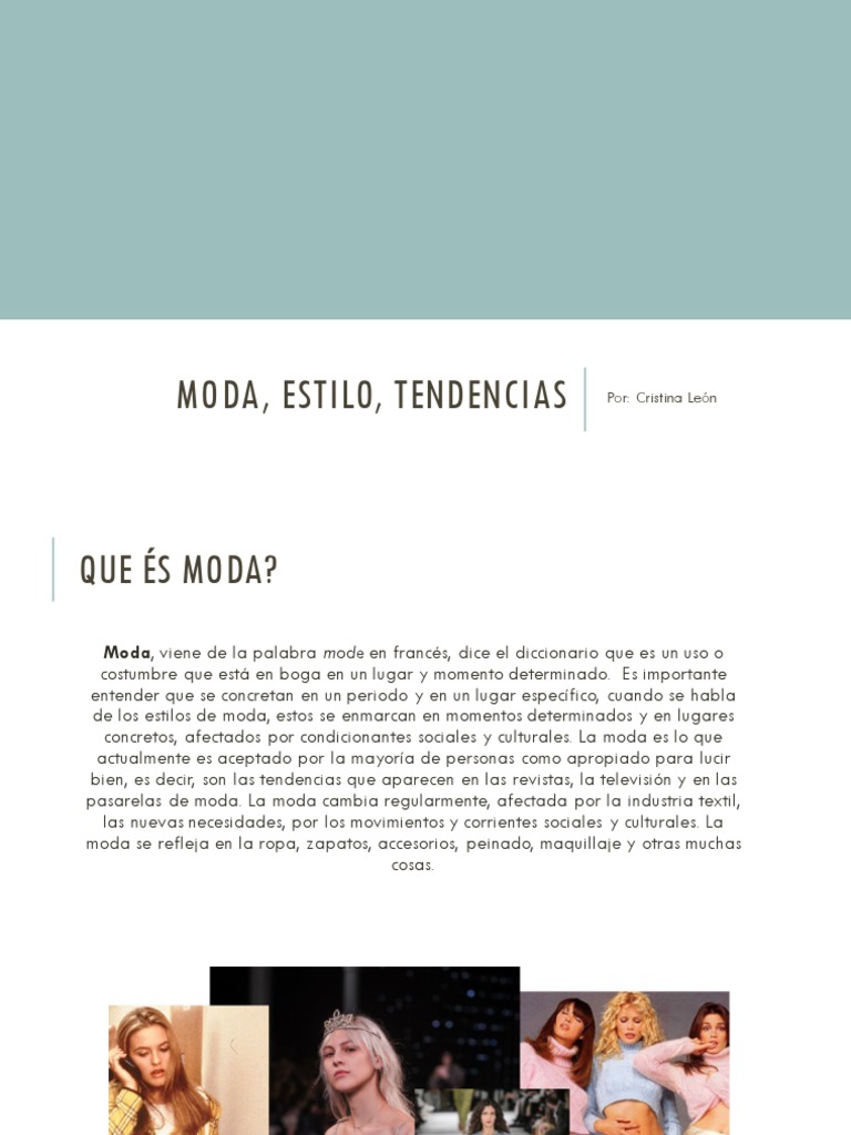 Moda, Estilo, Tendencias | PDF | Moda | Ropa