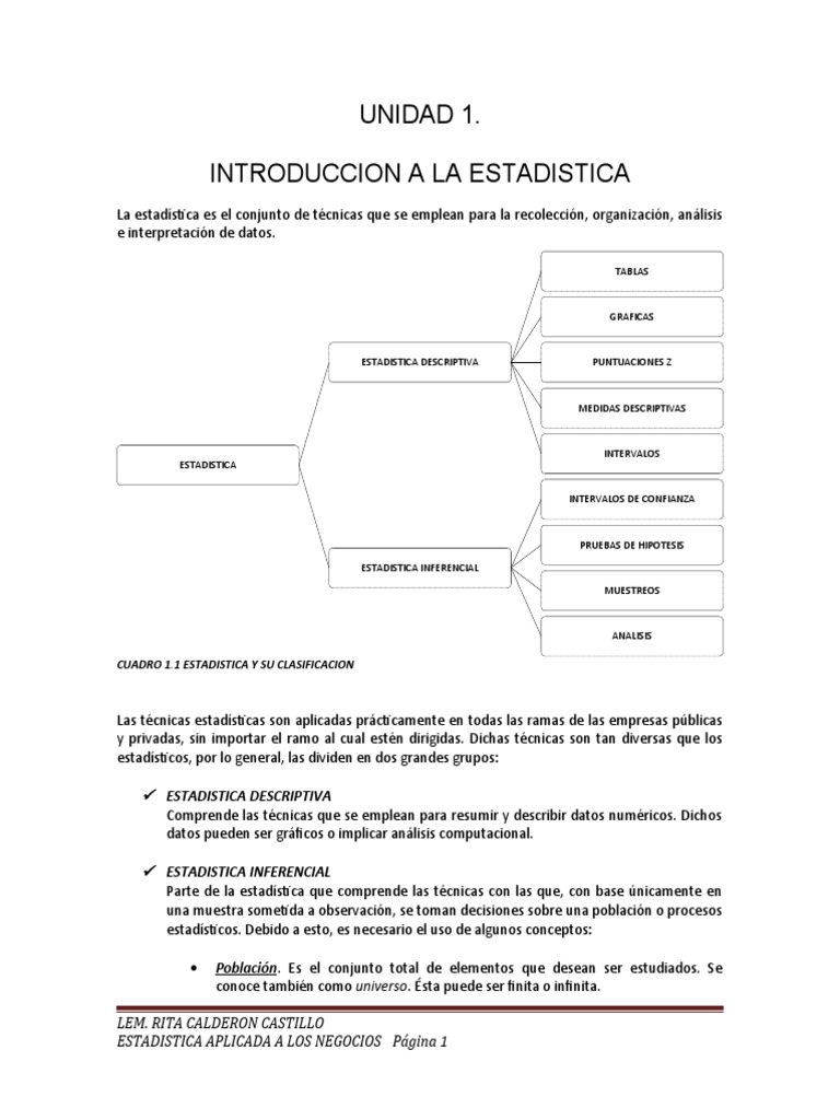 t1. Introduccion A La Estadistica | PDF | Nivel de medida | Medición