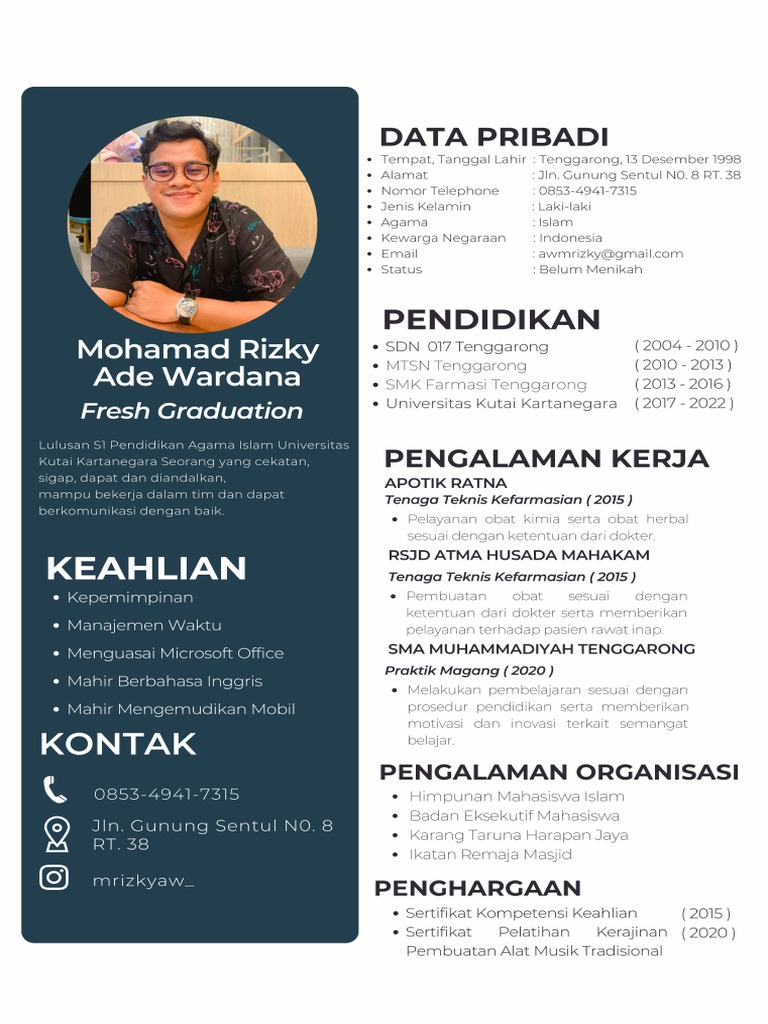 CV Mohammad Rizky Ade Wardana - 2 | PDF
