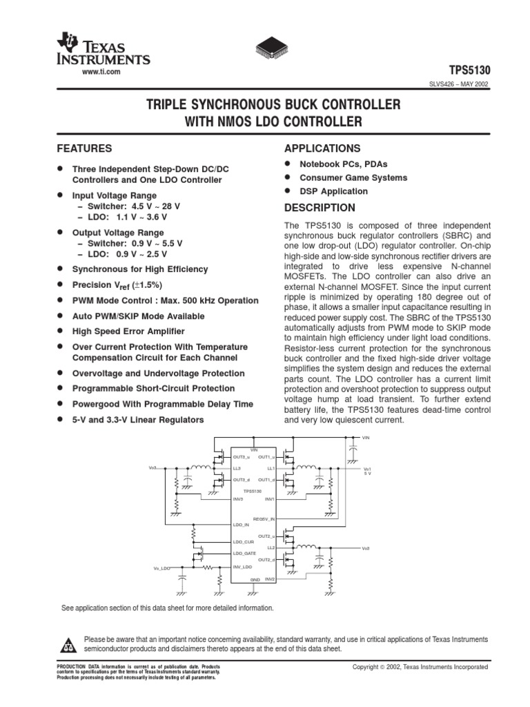 Tps 5130 | PDF | Amplifier | Field Effect Transistor