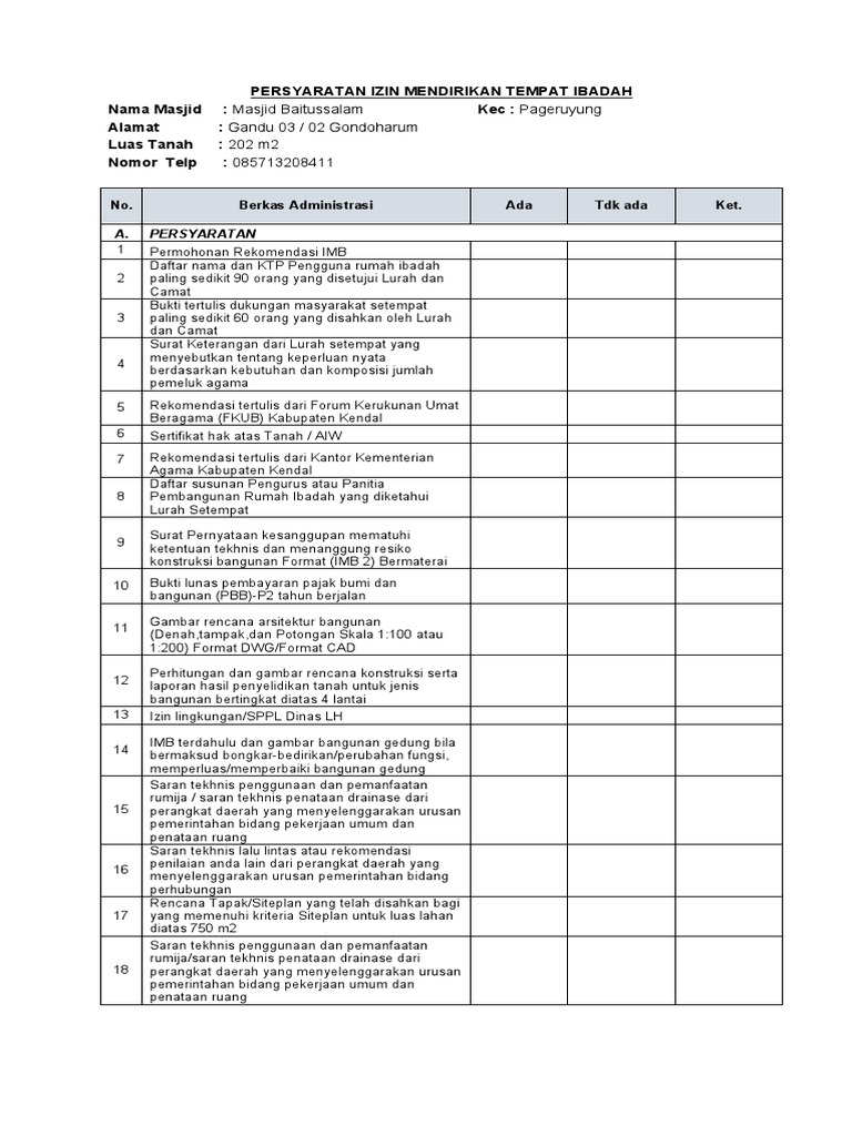 Contoh Formulir | PDF