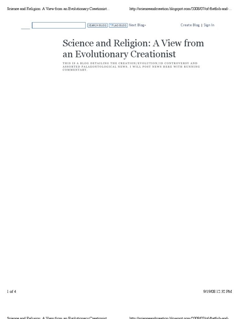 Flatfish Creationism | PDF | Creationism | Evolution