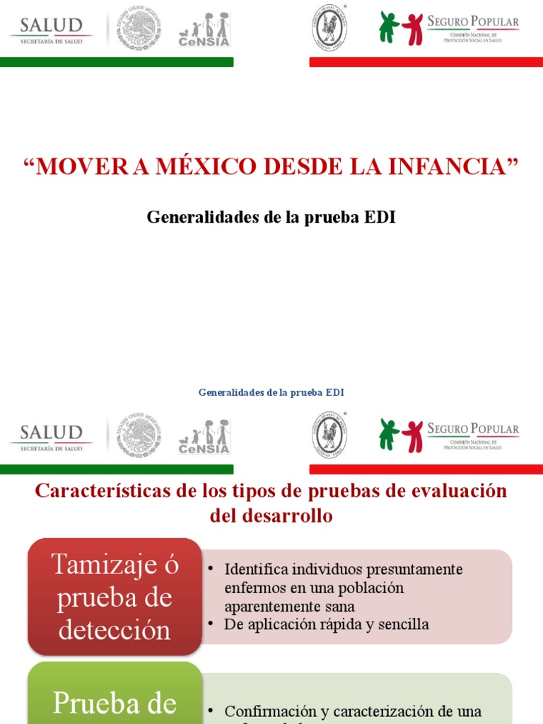 "Mover A México Desde La Infancia": Generalidades de La Prueba EDI ...