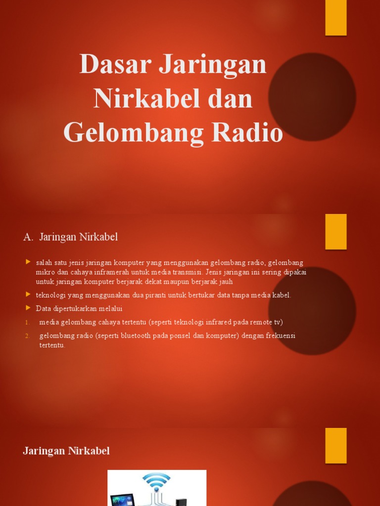 Dasar Jaringan Nirkabel Dan Gelombang Radio | PDF
