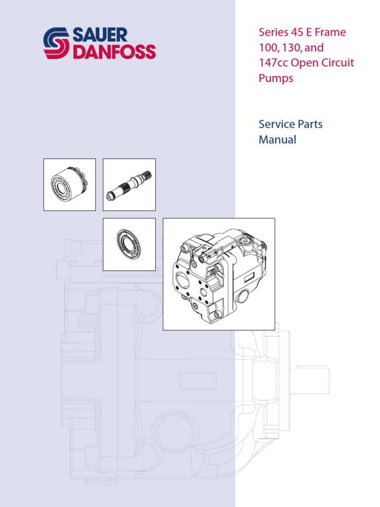 Sundstrand Series 45 E Frame 100 130 147 Service Parts Manual | PDF | Pump | Manufactured Goods