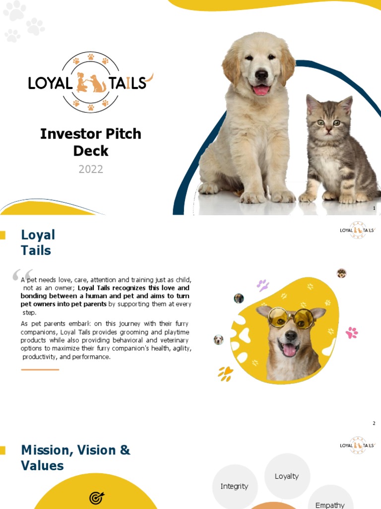 Loyal Tails Investor Pitch Deck 04 | PDF | Pet | Dogs