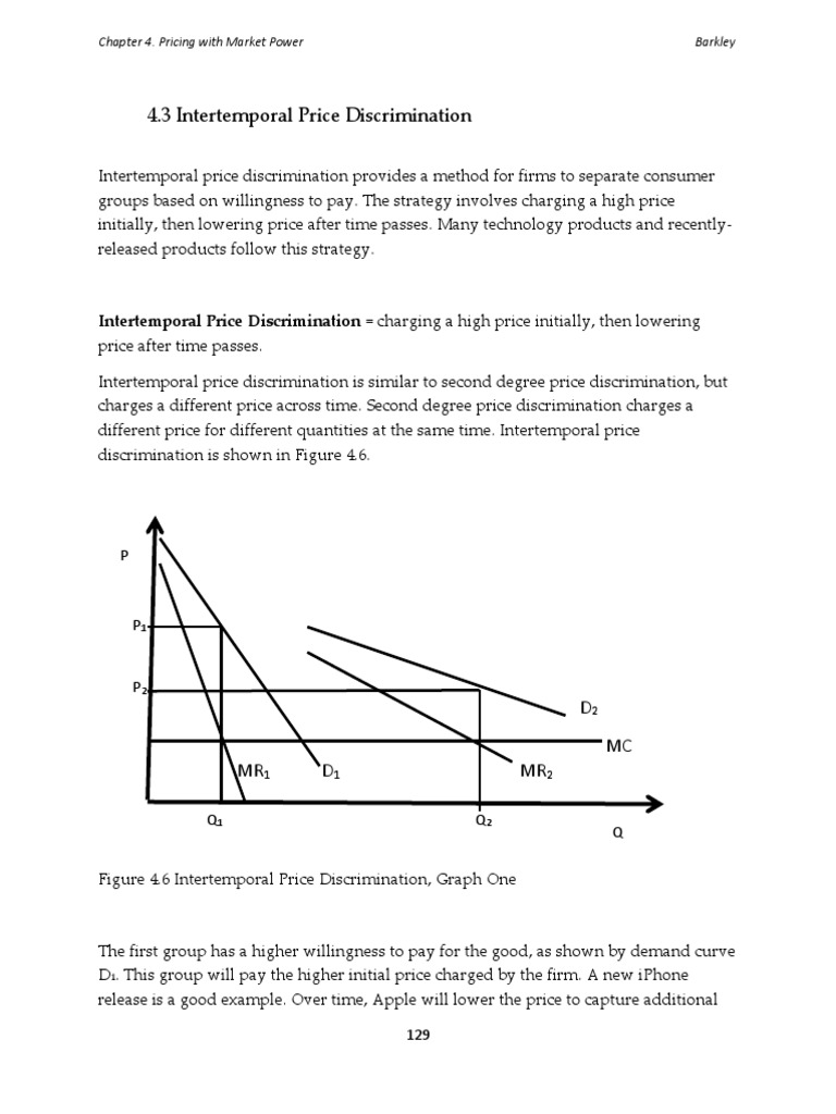 Chap 4.3 Intertemporal Price Discrimination | PDF | Price ...