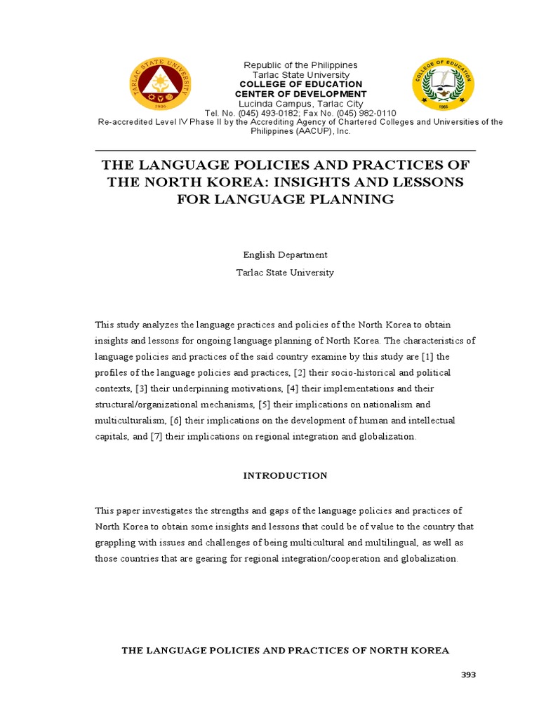 North Korea's Language Policies Explained | PDF | Korean Language ...