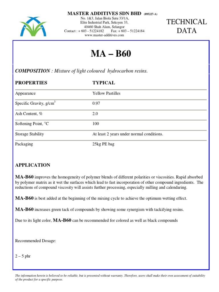 Technical Data: COMPOSITION: Mixture of Light Coloured Hydrocarbon ...