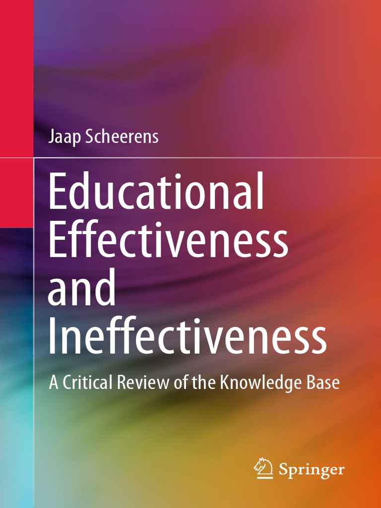 Scheerens (2016) Educational Effectiveness and Ineffectiveness | PDF ...