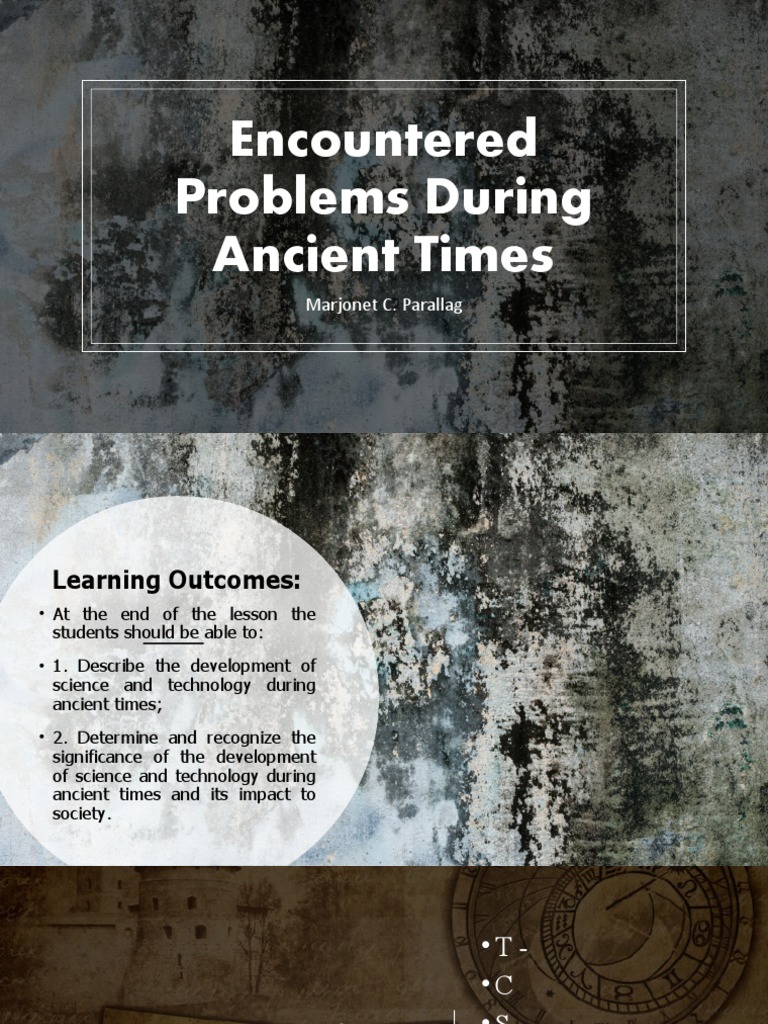 Encountered Problems Ancient Times | PDF | Science