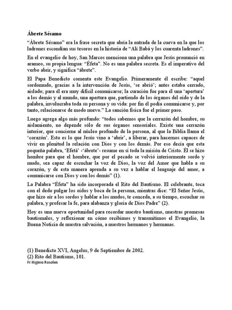 Ábrete Sésamo | PDF