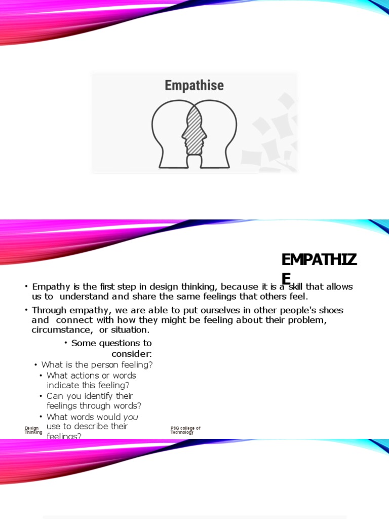 1 Empathize | Download Free PDF | Empathy | Design Thinking