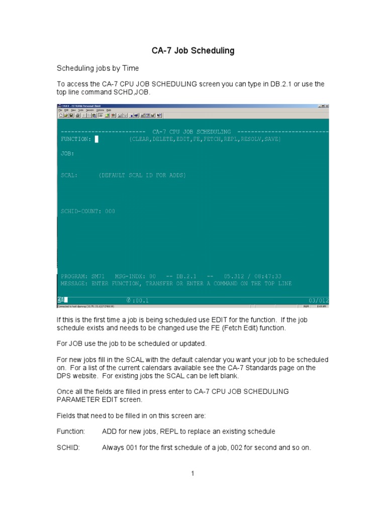 CA 7JobScheduling | PDF | Computer Engineering | Computing