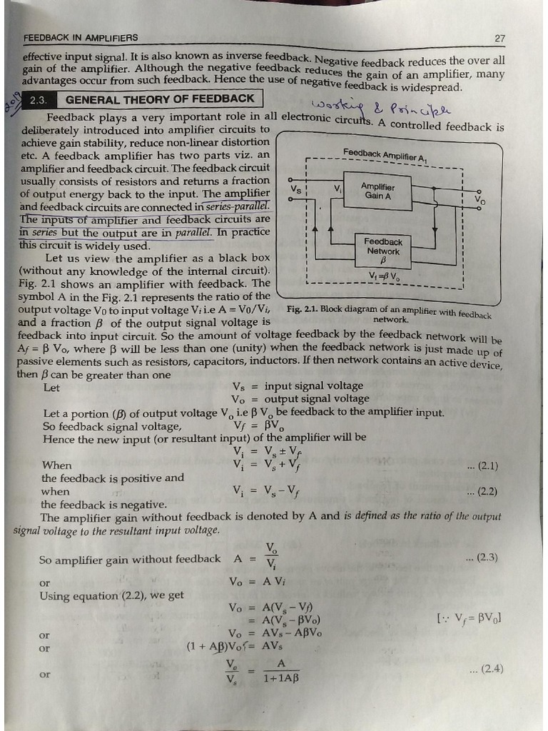 General Theory of Feedback | PDF