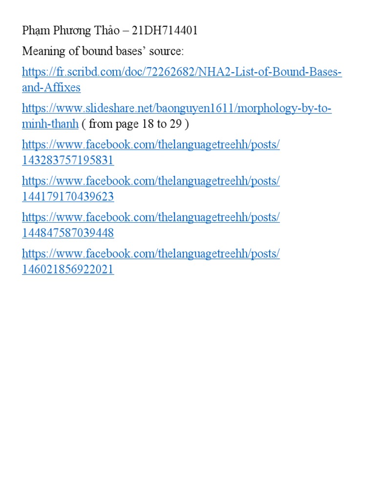 Bound Base's Meaning | PDF