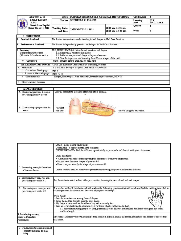Week 7 | PDF | Nail (Anatomy) | Learning